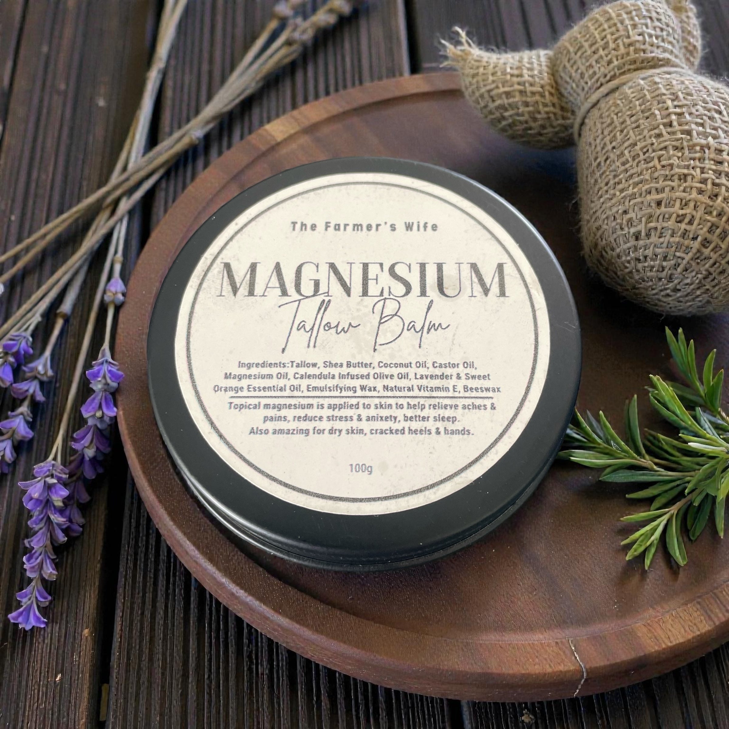 The Farmers Wife - Magnesium Tallow Balm – Farm Fresh South